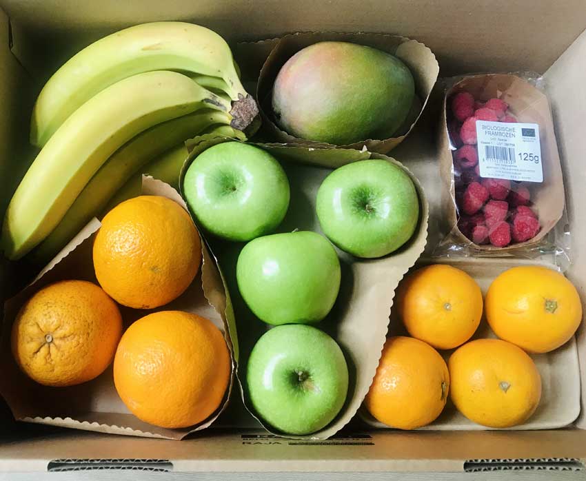 Biologische fruitmand - maaltijdboxgroningen